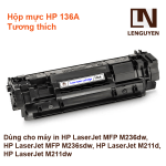 Hộp mực 136A CÓ CHÍP (W1360A) cho máy in HP M211dw/ M236dw